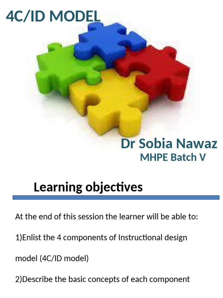 4CID Model Online Microteaching | PDF | Instructional Design | Learning