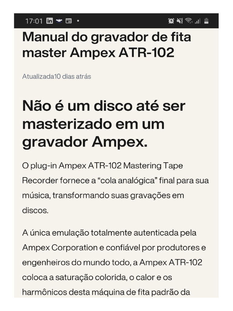 Ampex ATR-102 PDF | PDF