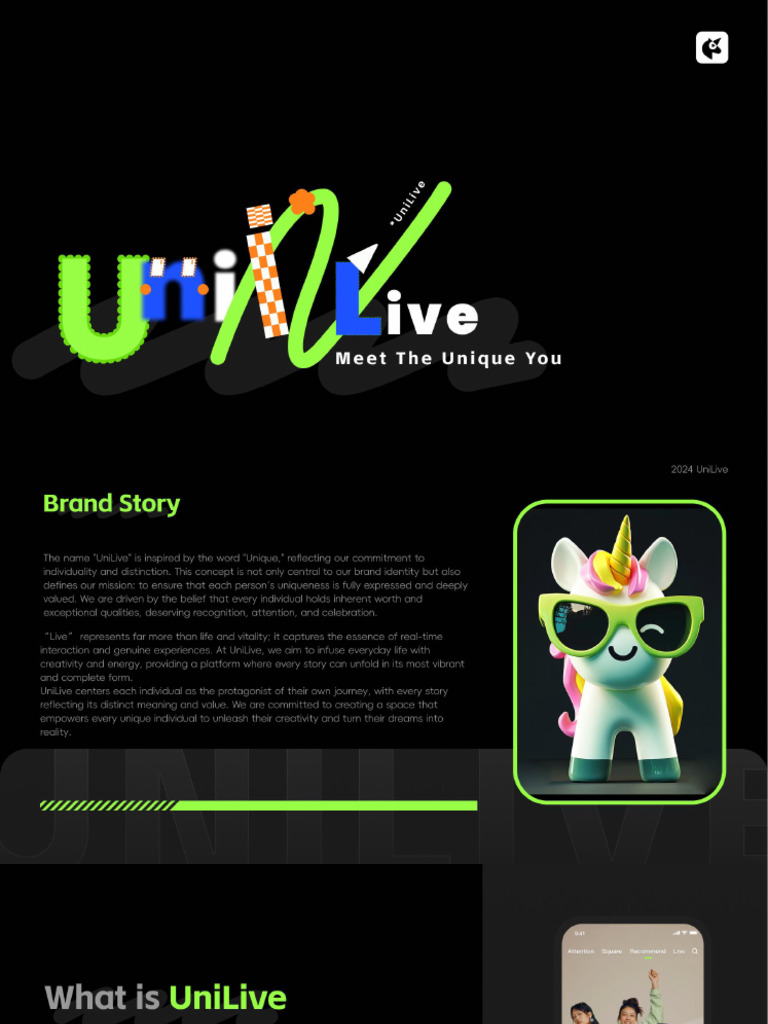 UniLive-Meet The Unique You | PDF