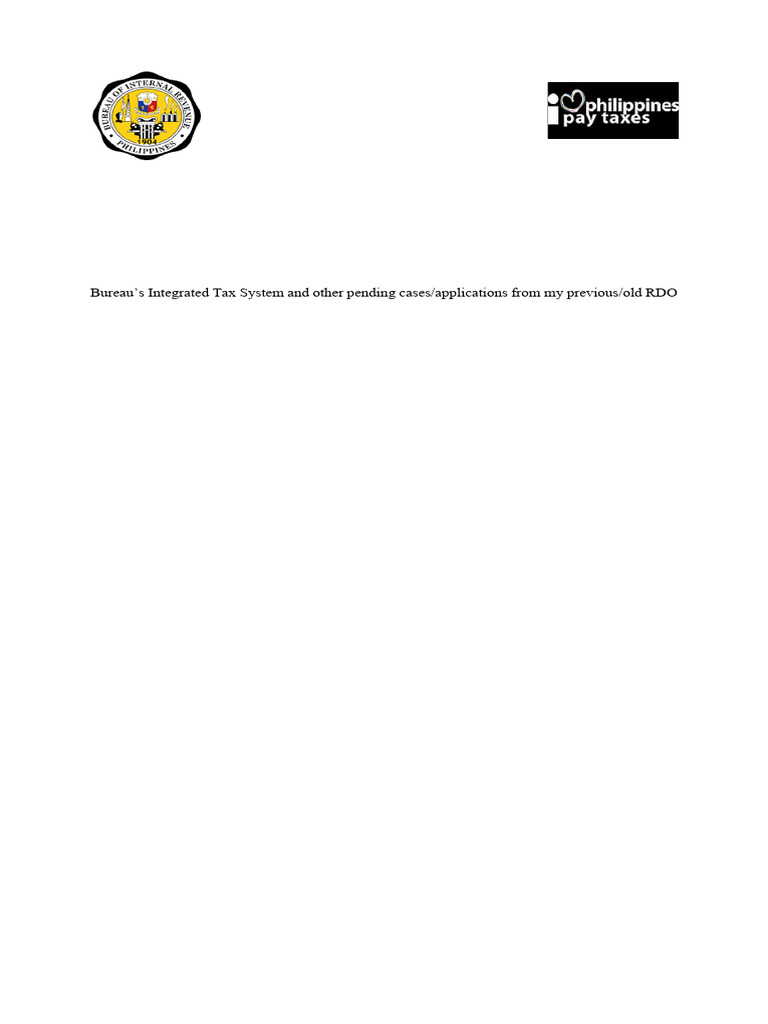 BIR Transfer Commitment Form Template | PDF