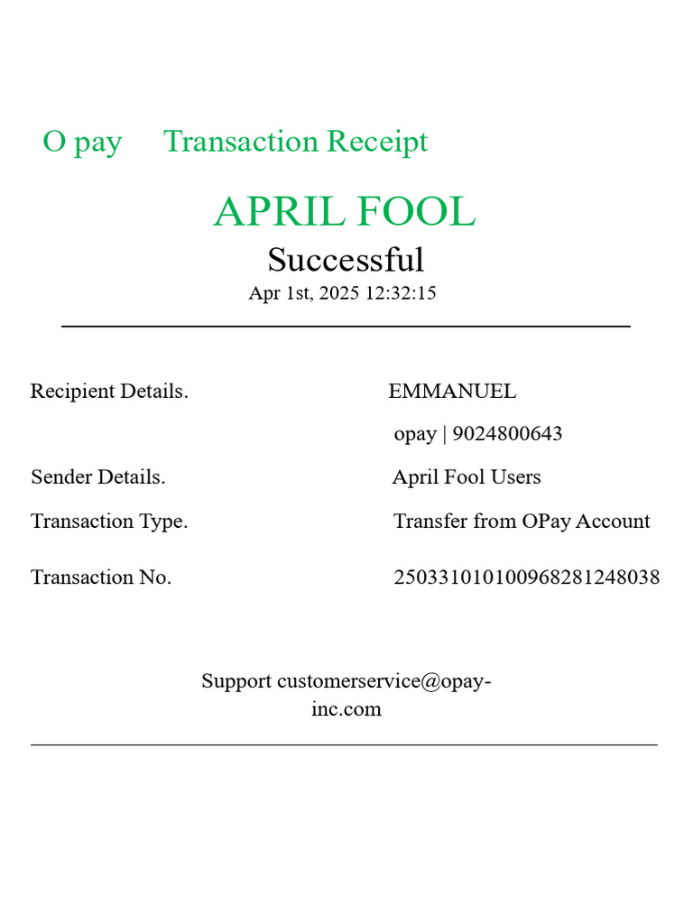 Transaction Receipt | PDF