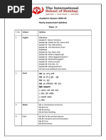 1st Class Syllabus Annual | PDF