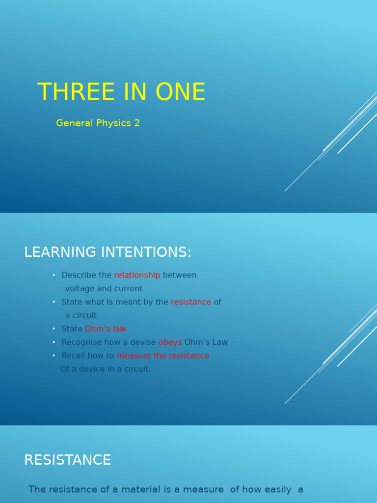 Gen Physics 2 PPT December 10 2024 | PDF | Voltage | Electric Current