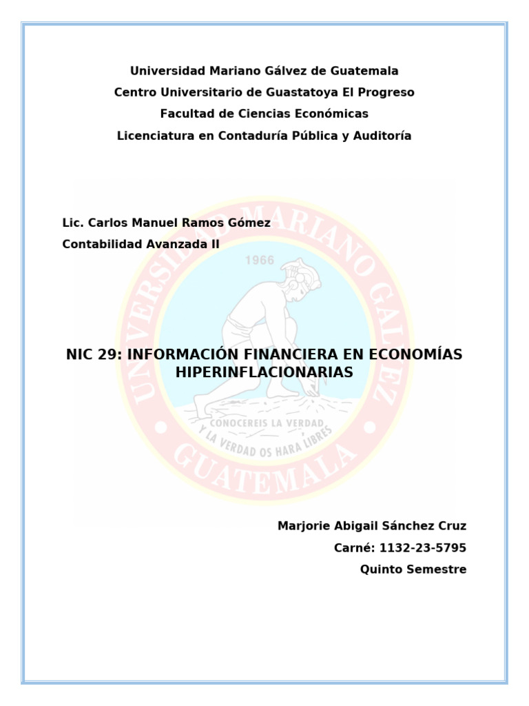 Resumen Nic 29 - Marjorie Sánchez | PDF | Estado financiero | Moneda