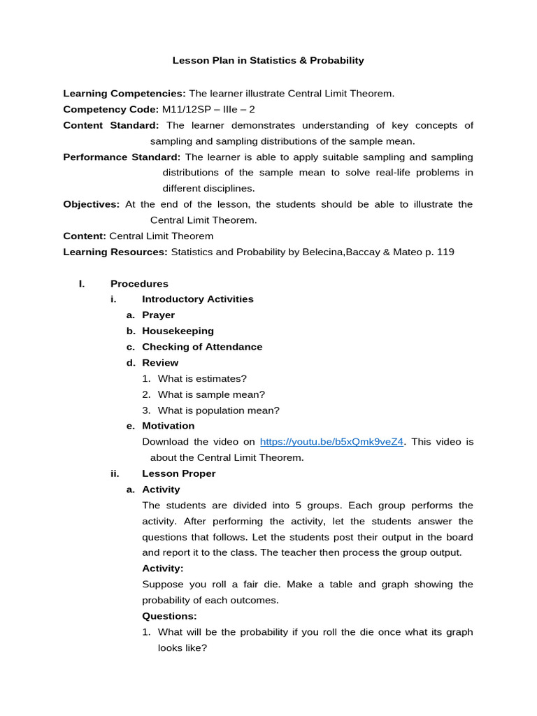 Illustrate Central Limit Theorem | PDF | Statistics | Learning