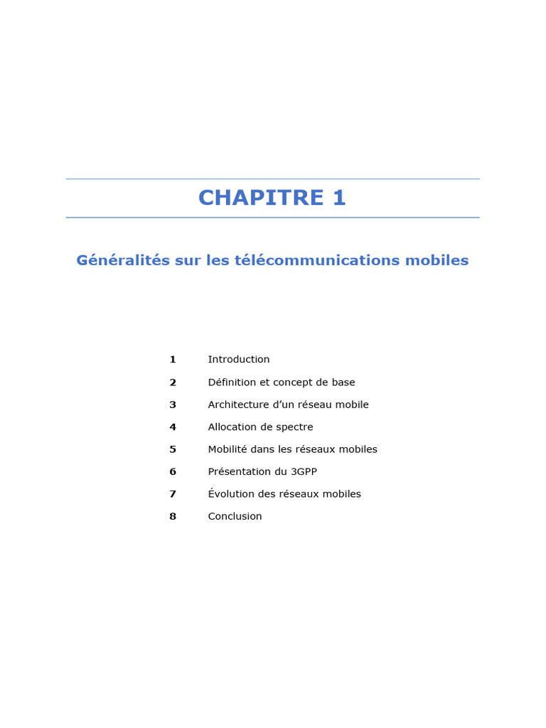 Architecture des réseaux mobiles RX | PDF | GSM | LTE (Télécommunication)
