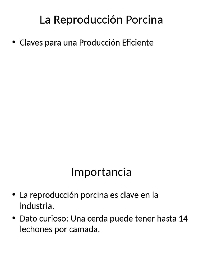 Reproduccion Porcina Mejorada | PDF