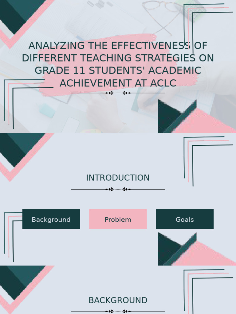 Teaching Strategies Impact on Grade 11 Success | PDF | Learning ...