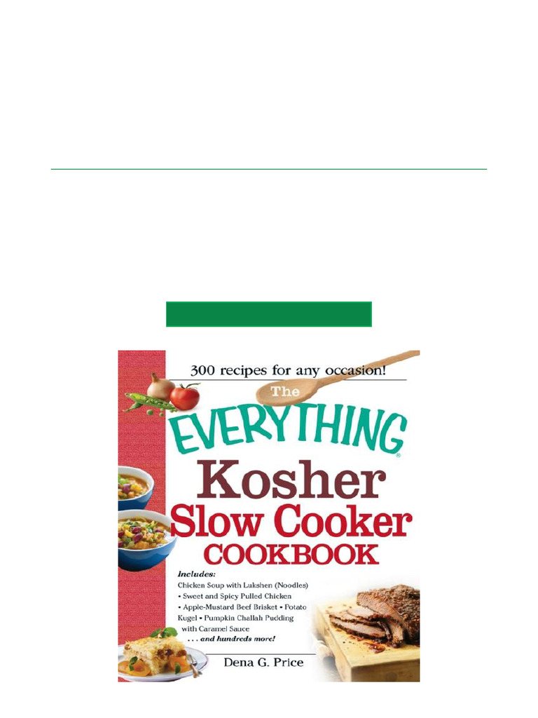 Kosher Slow Cooker Cookbook Essentials | PDF