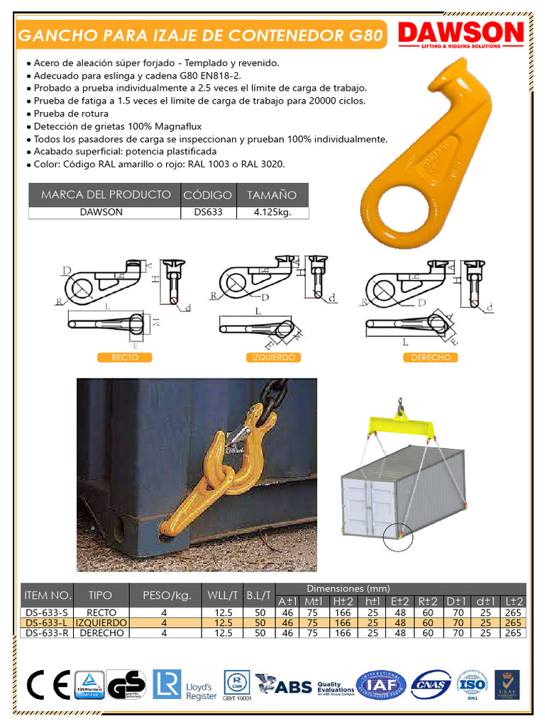 Gancho CONTENEDOR DAWSON - Compressed | PDF