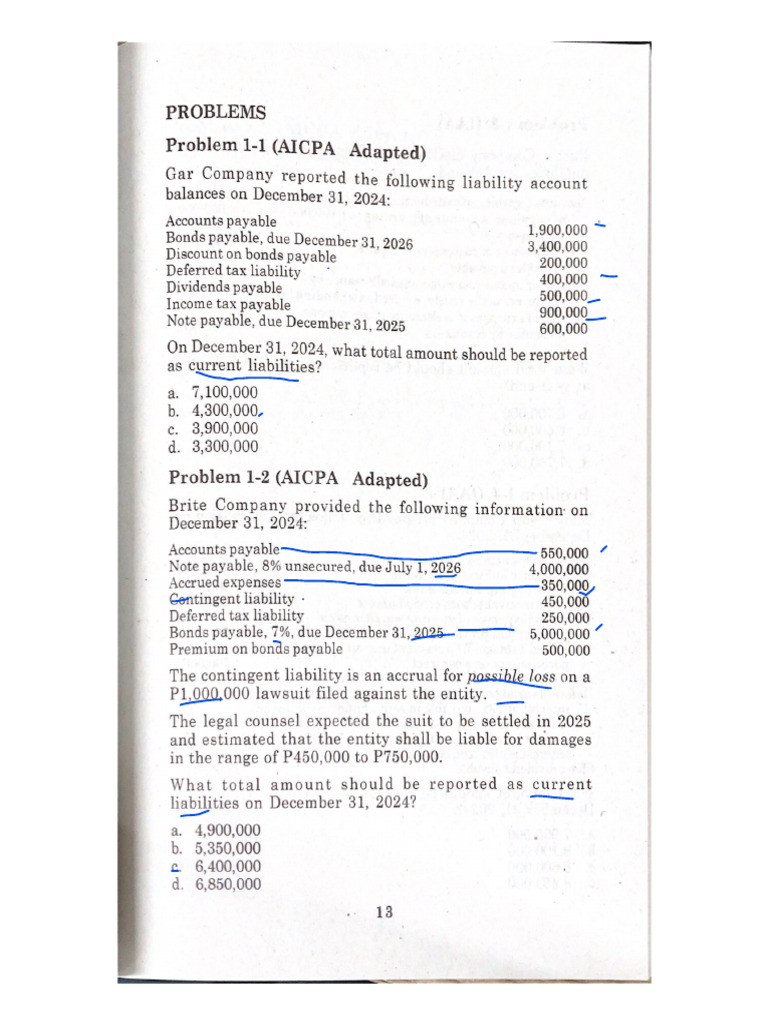 IA2 CH1 Problems | PDF