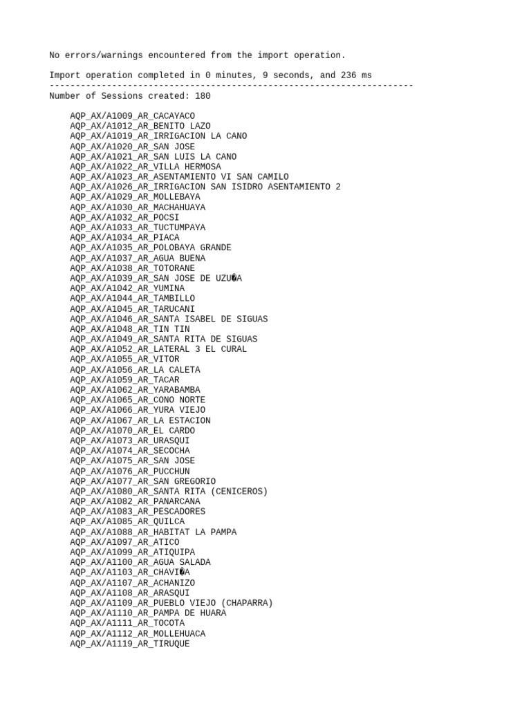 SecureCRT Session ImportLog 20240522083415.745 | PDF