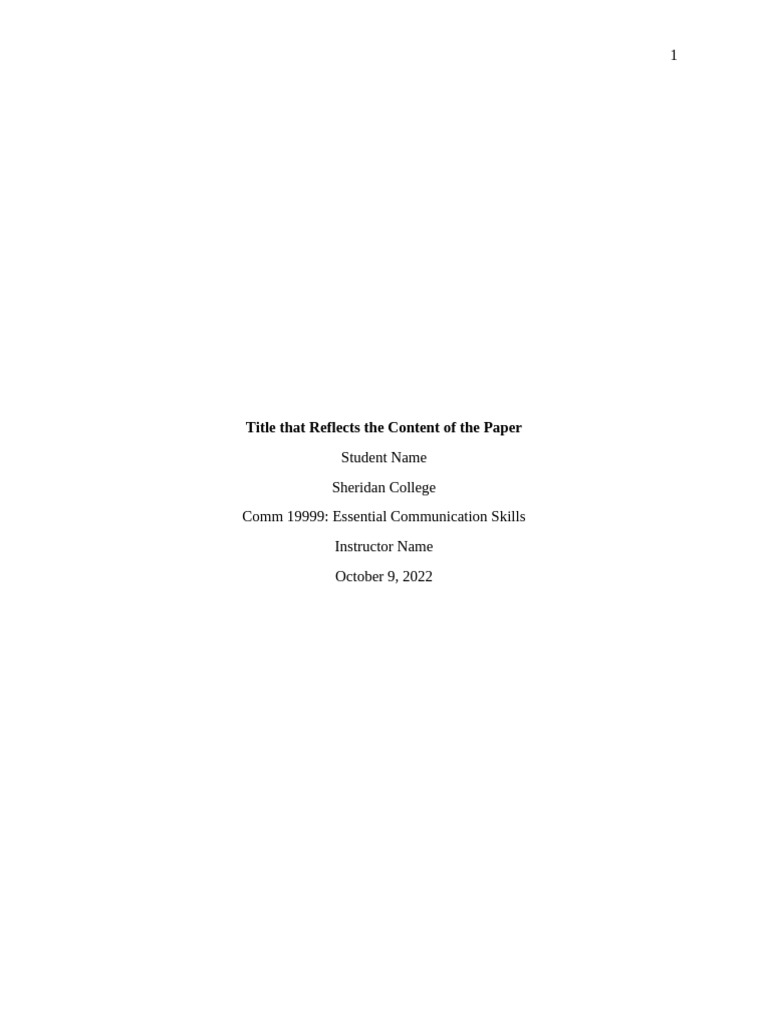 Sample APA Title Page and Reference Page2 | PDF