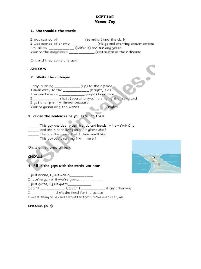 Song Riptide | PDF