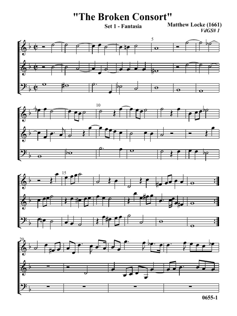 Broken consort 1 fantasia | PDF