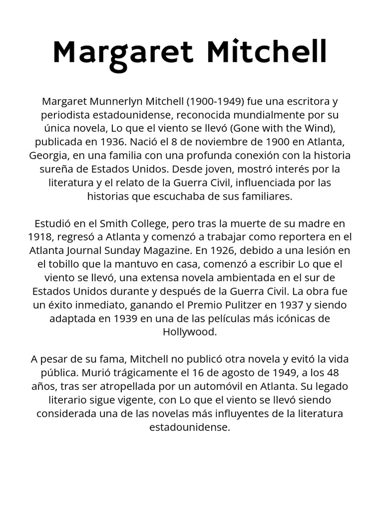 Margaret Mitchell PDF | PDF
