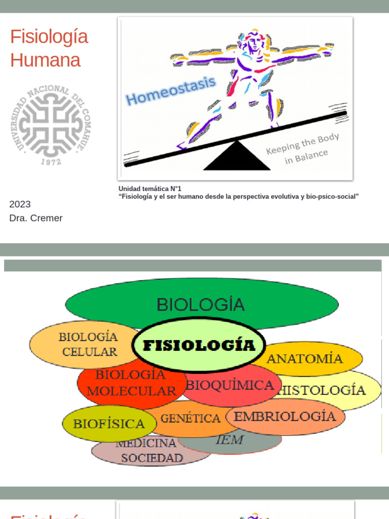 Teórico UT1 2023 | PDF | Fisiología | Biología