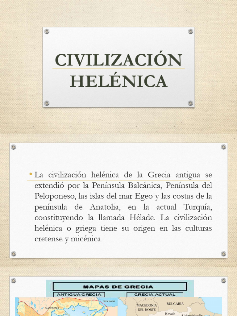 Civilización Helénica: Cultura y Arquitectura | PDF | Creta | Grecia