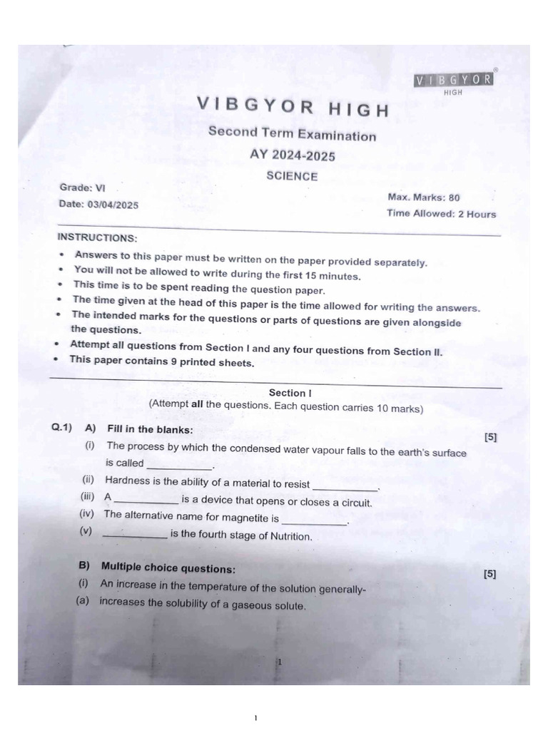 Science Grade 6 | PDF