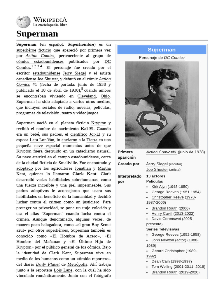 Superman | PDF | Superhombre | DC comics