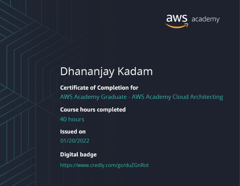 AWS Academy Graduate Cloud Architecting | PDF
