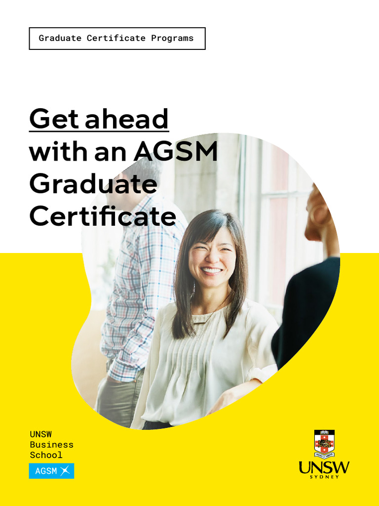 AGSM Graduate Certificate Programs Overview | PDF | Strategic ...