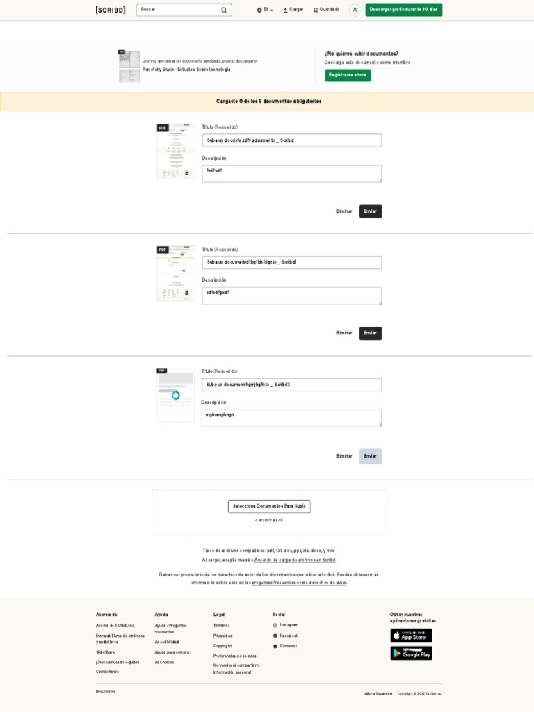 Suba Un Documento - Gsgsegbbn FGN H NMJ Scribd5 | PDF | Scribd