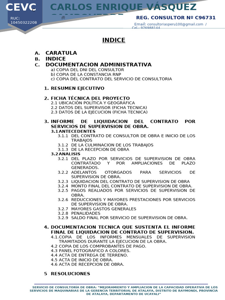 001) INDICE Y SEPARADORES | PDF