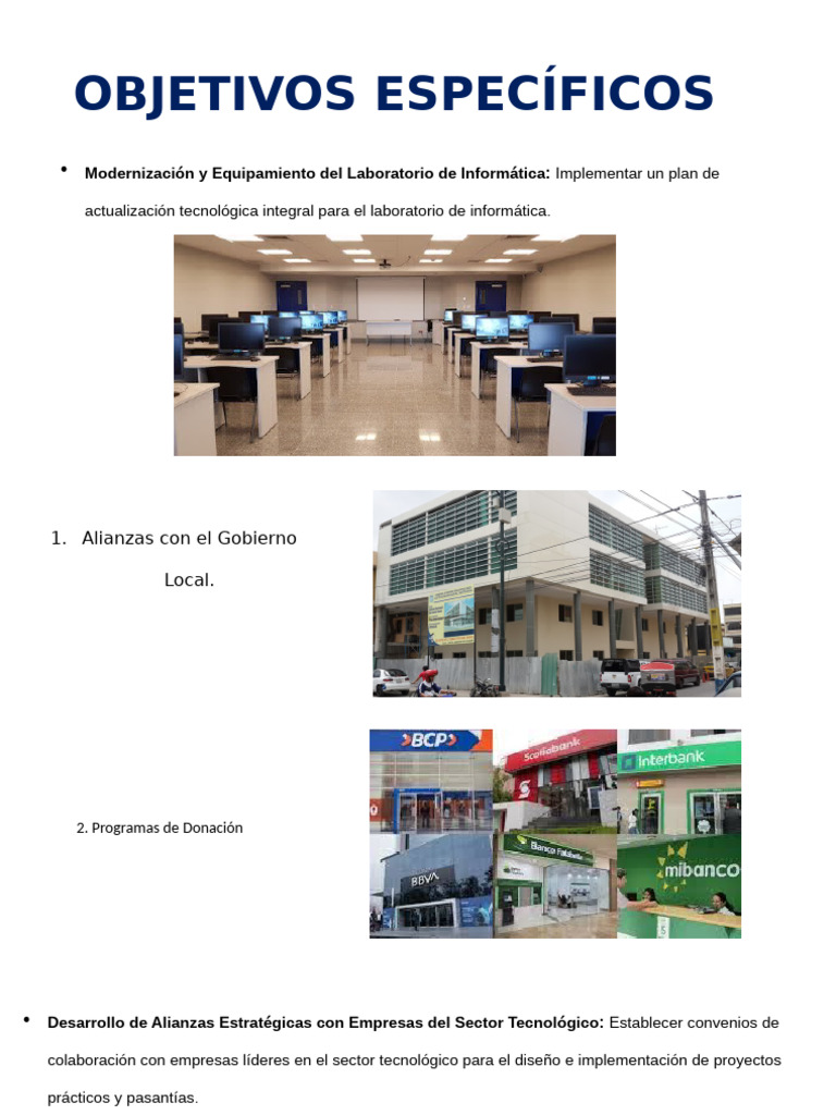 Objetivos Especificos | PDF