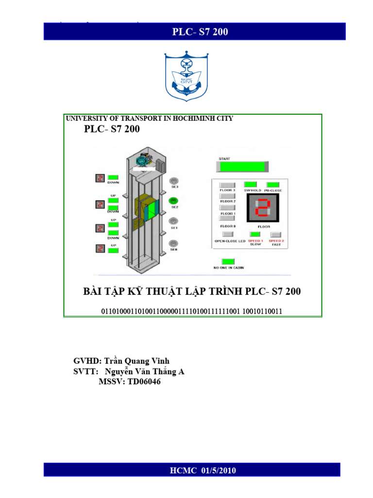 Bai Tap PLC S7 200 | PDF