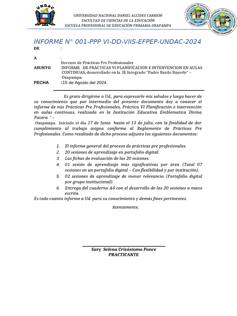 Informes Final Corregido | PDF | Enseñando | Maestros