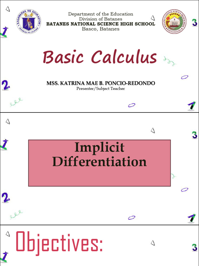Implicit Differentiation Pdf 2010