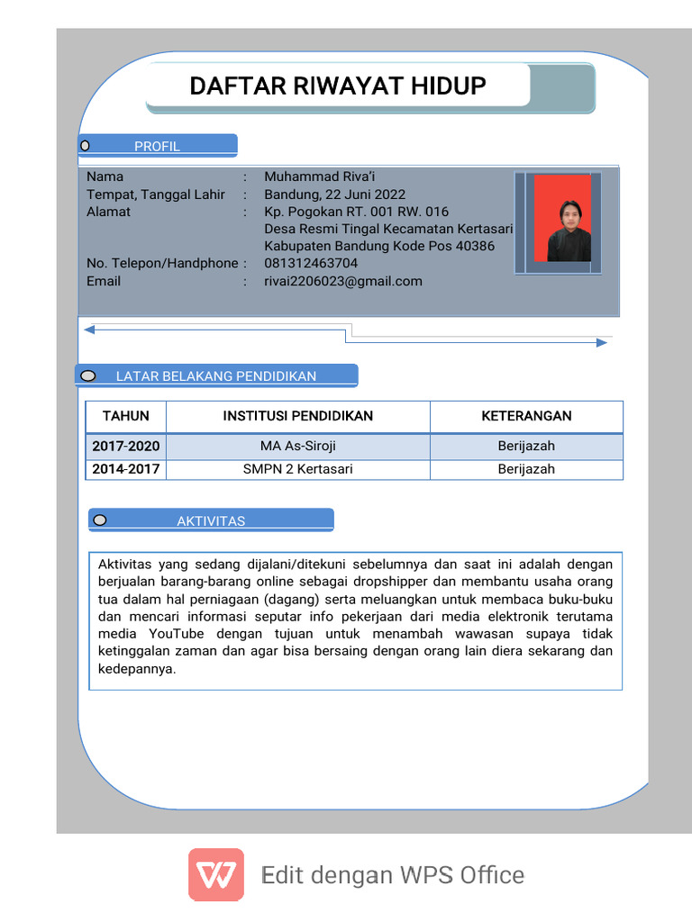 CV Riva'i Baru | PDF