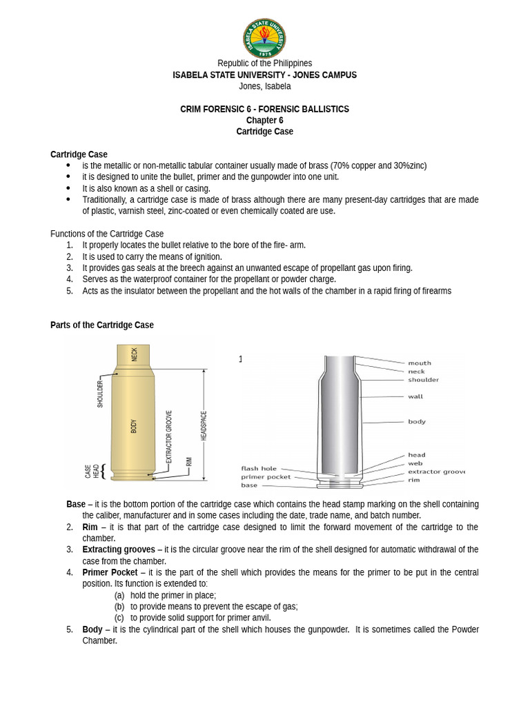 Midterm Module Ballistics | PDF | Cartridge (Firearms) | Gun Barrel