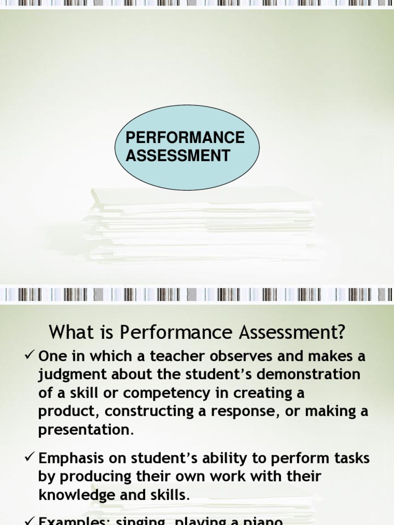 Process Oriented Performance Based Assessment | PDF