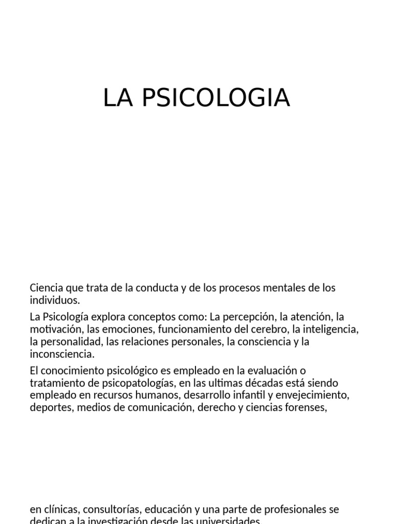 La Psicologia y Teorias Psicol Gicas | PDF | Sicología | Aprendizaje