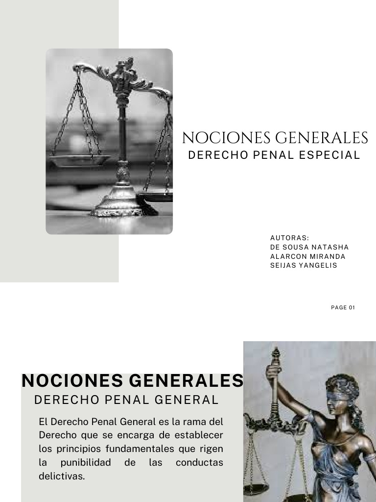 Derecho Penal: General y Especial | PDF