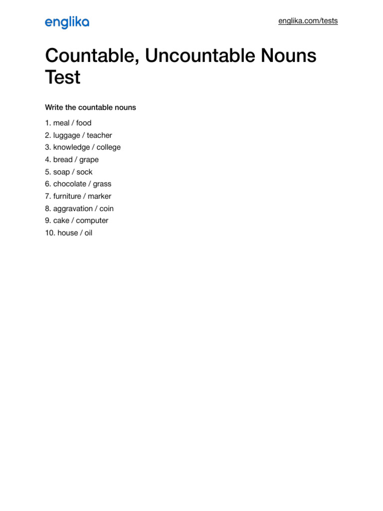 countable-uncountable-nouns-test-en | PDF