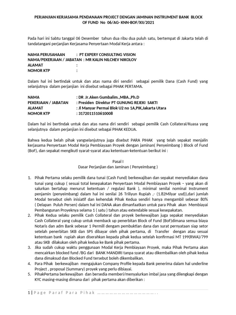 BLOCKED OF FUND 10T Sudarmaji | PDF