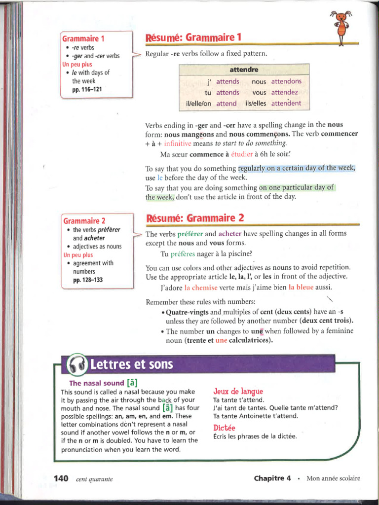 Chapter 4 Grammar Summary | PDF