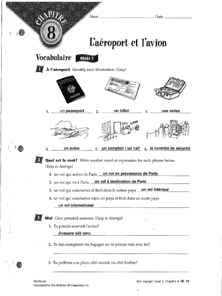 Chapter 8 Workbook | PDF