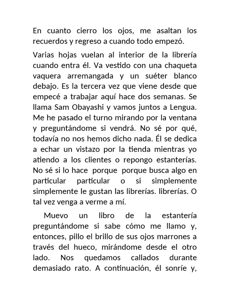 Has Llamado A Sam | PDF