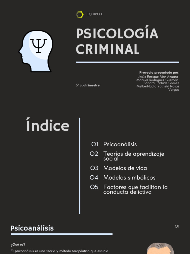 Psicología Criminal: Factores y Teorías | PDF | Comportamiento | Sicología
