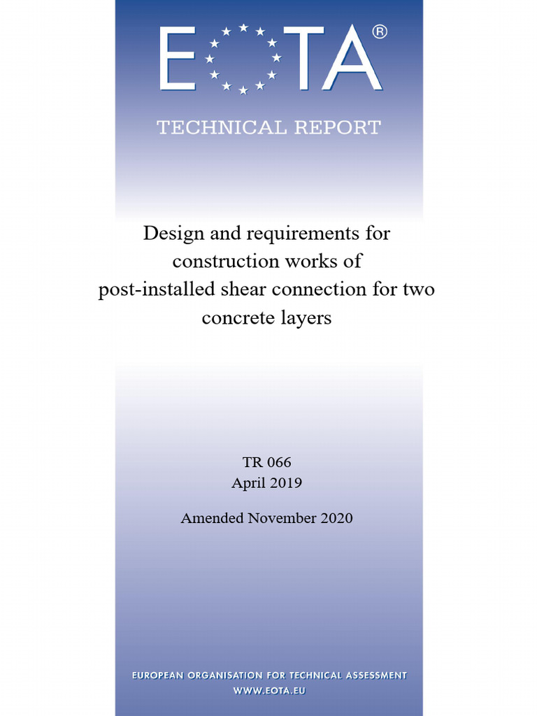 Post-Installed Shear Connection Design | PDF | Fatigue (Material ...