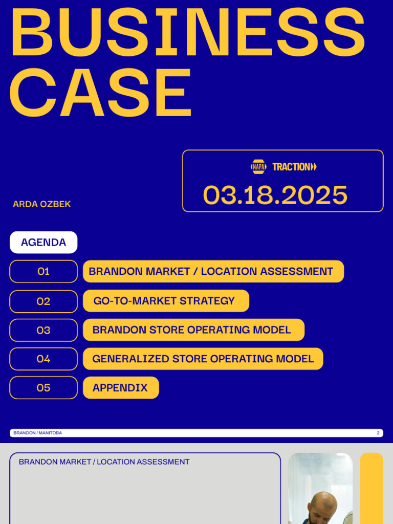 Market Development Strategy For Brandon, MB - A UAP / NAPA Auto Parts Business Case | PDF ...