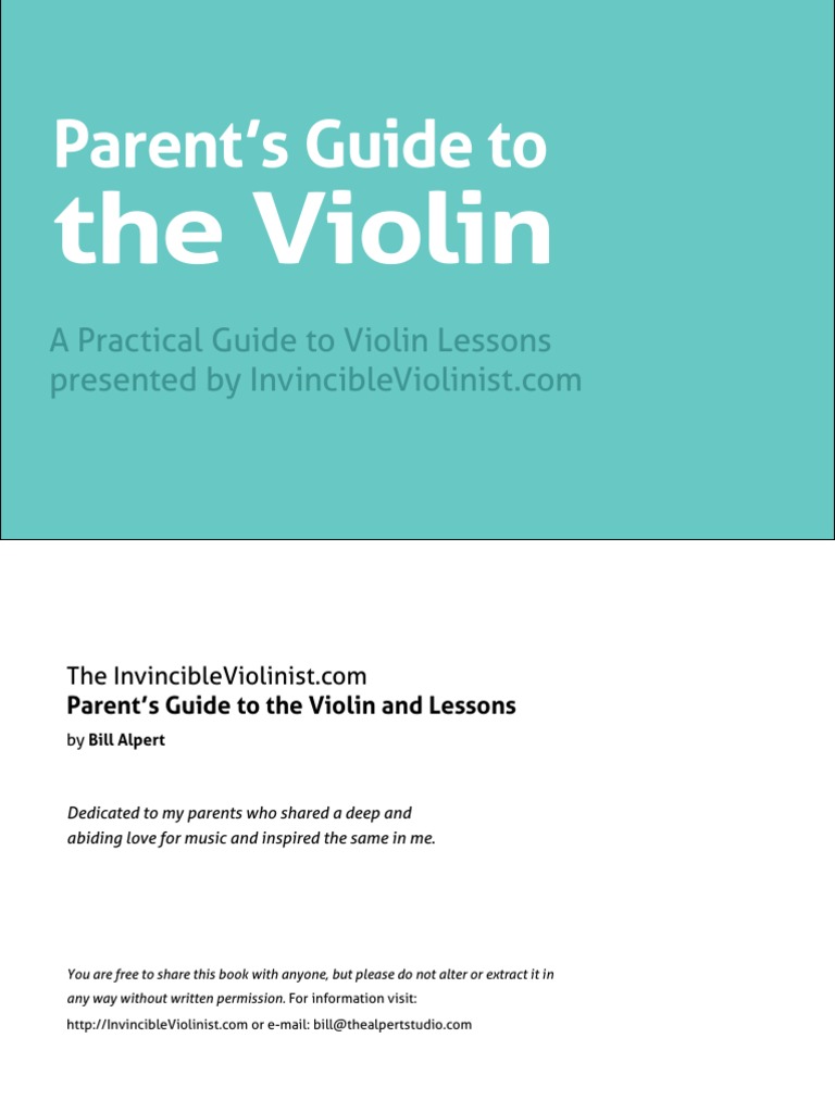 The Invincible Violinist Parents Guide To Violin and Violin Lessons ...
