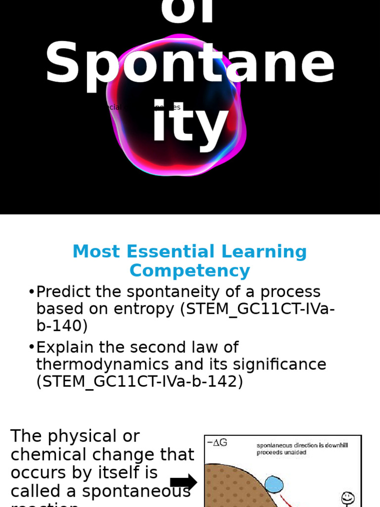 Predicting Spontaneity and Entropy | PDF | Gibbs Free Energy | Entropy