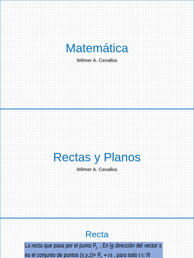Rectas y Planos | PDF
