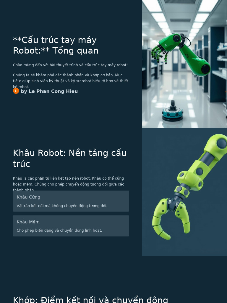 Cau Truc Tay May Robot Tong Quan | PDF