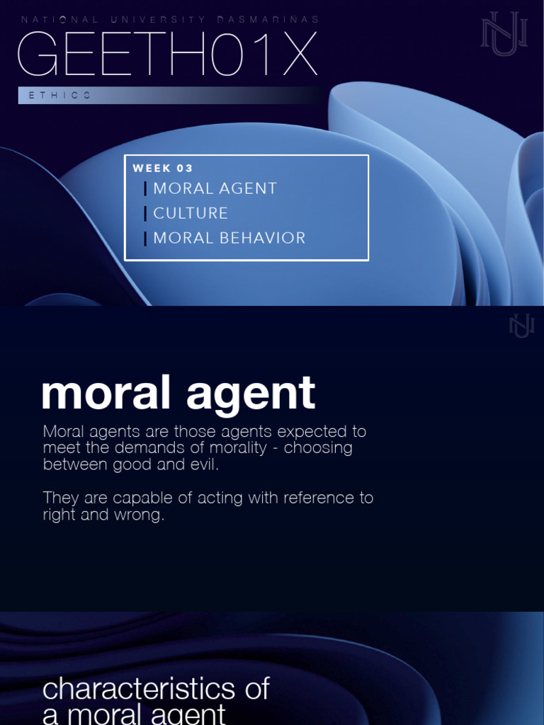 A. Moral Agent Culture Moral Behavior | PDF | Morality | Relativism